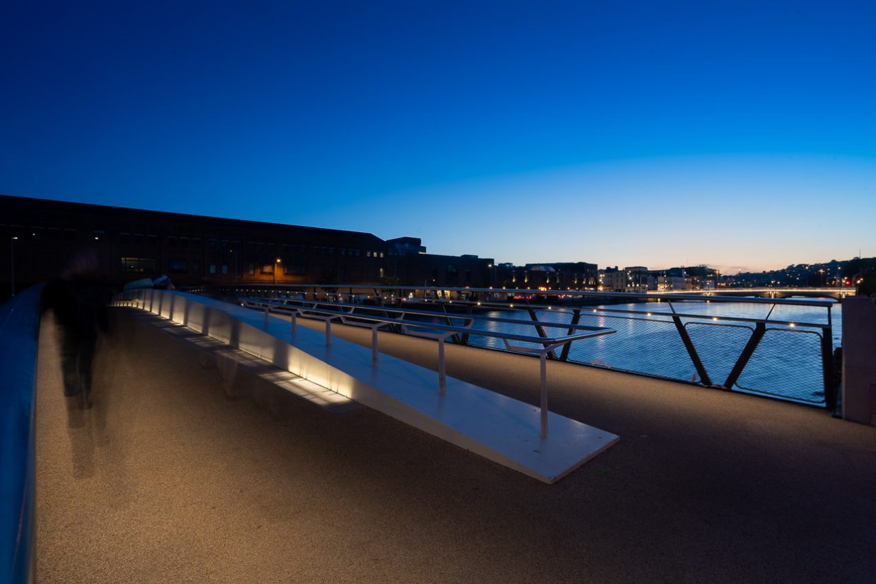 The Lights of The Mary Elmes Bridge – In Photos dot Org